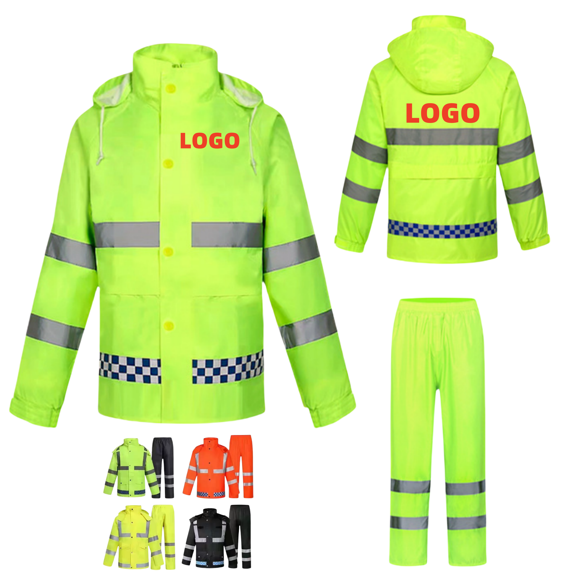 Promotional Waterproof Reflective Raincoat Suit - Free Sample Available ...